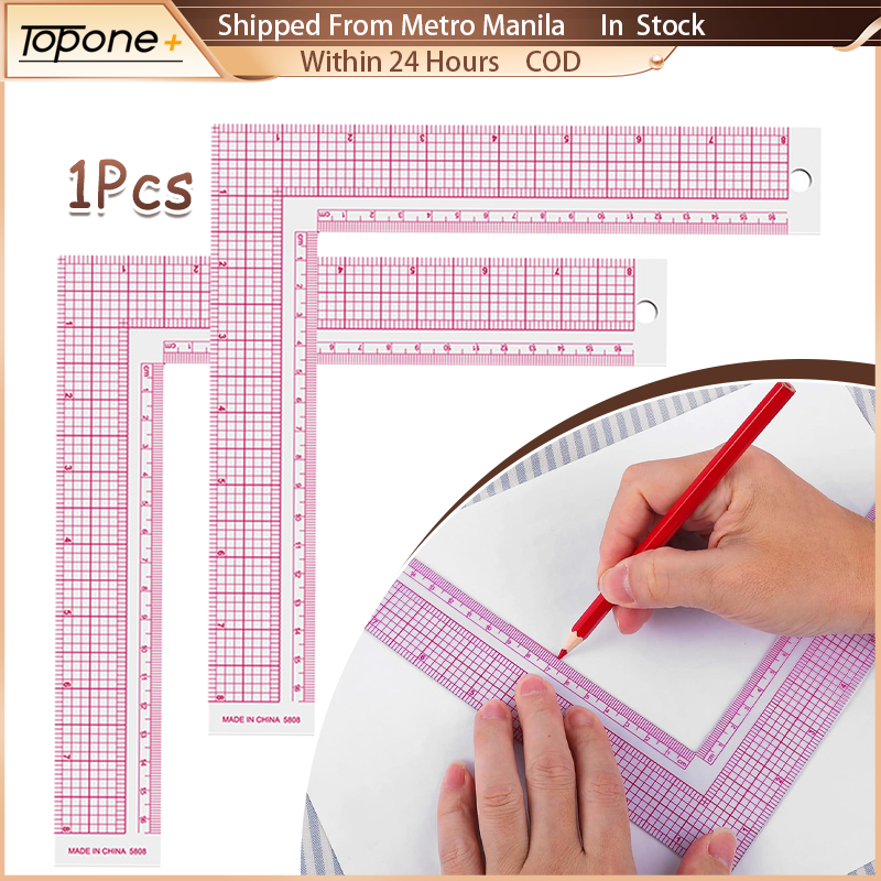 Plastic L Square Ruler 90 Degree Clothing Pattern Ruler Professional ...