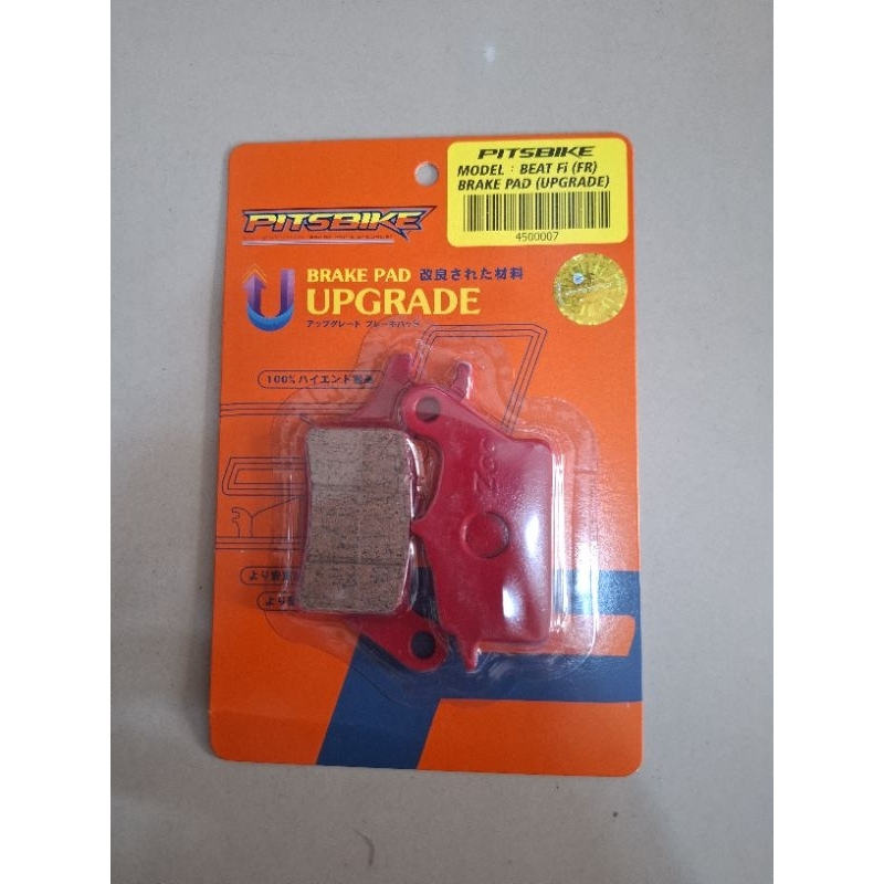 PITSBIKE BRAKE PAD FRONT FOR BEAT/CLICK 125i/CLICK 150i/SCOOPY/ZOOMER X ...
