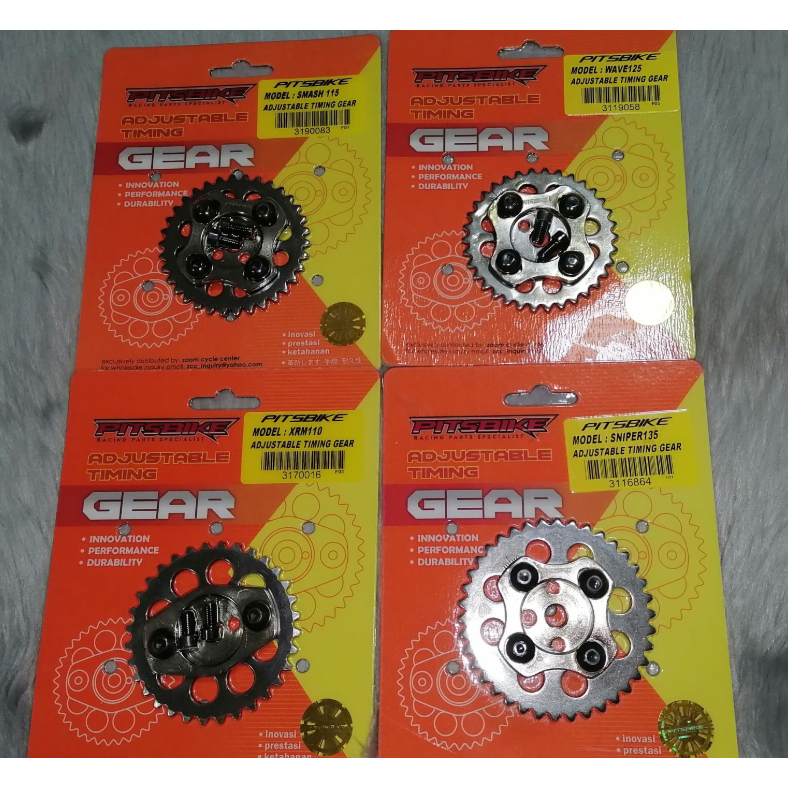 pitsbike adjustable timing gear smash wave xrm sniper 135 | Shopee ...