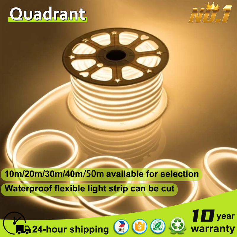 QU LED Strip Lights IP68 Waterproof Flexible Neon Light Xmas Decoration ...