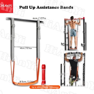 Resistance Band Workout Pull Up, 50lbs - 260lbs Heavy Duty Adjustable ...