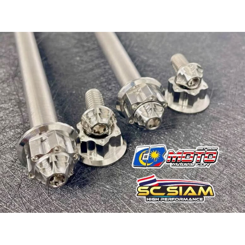 CNC AXLE EHE FOR RAIDER 150 CARB & FI SOLD AS SET FRONT AND REAR ...