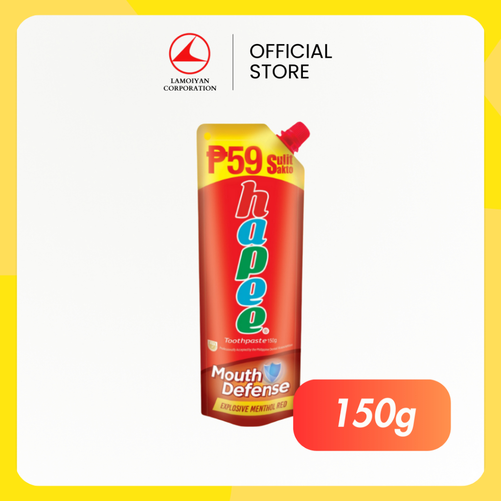 Hapee Ecotube Explosive Menthol Red Toothpaste 150g | Shopee Philippines