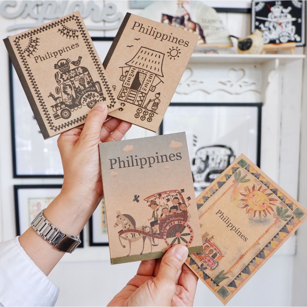 Papemelroti Philippines Souvenir Notebook | Lined Blank Dotted Large ...