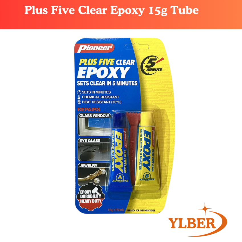 Pioneer Plus Five Clear Epoxy 15g Tube | Shopee Philippines