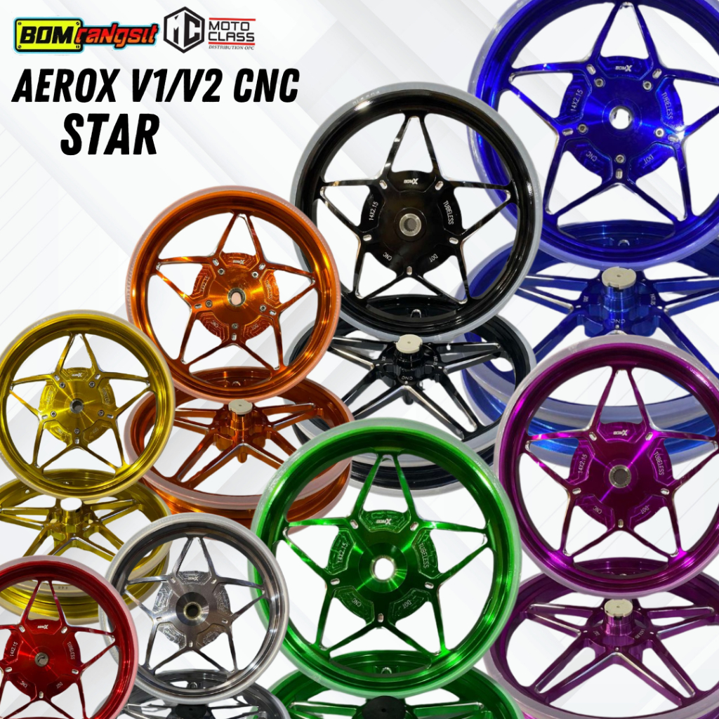 BOM RANGSIT CNC STAR MAGS AEROX V1/V2 | Shopee Philippines