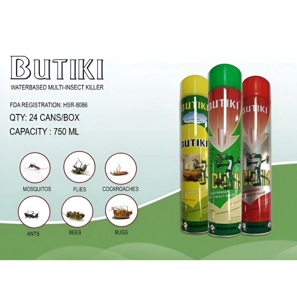Butiki Aerosol Insecticide Big Bottle 750ml AUTHENTIC SPRAY | Shopee ...