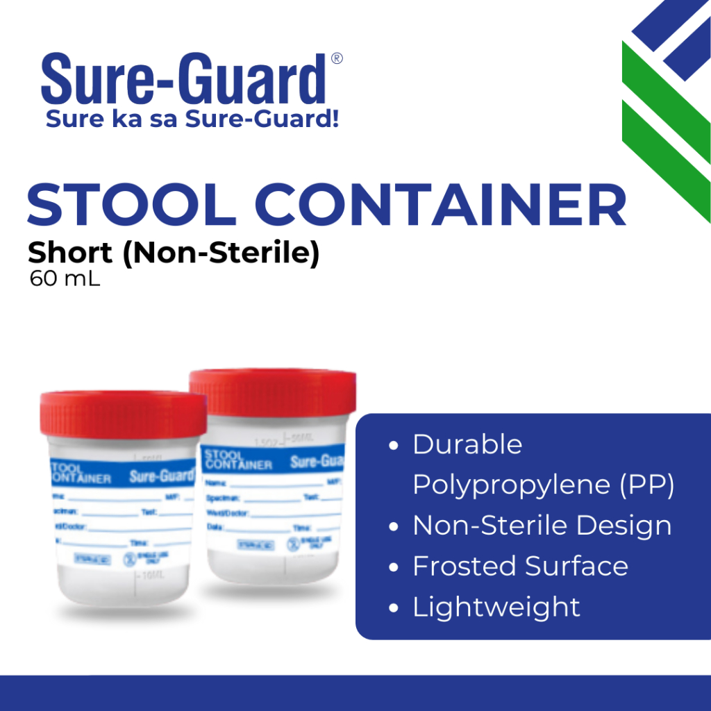 Sure-Guard Stool Container Sterile and Non-sterile | Shopee Philippines