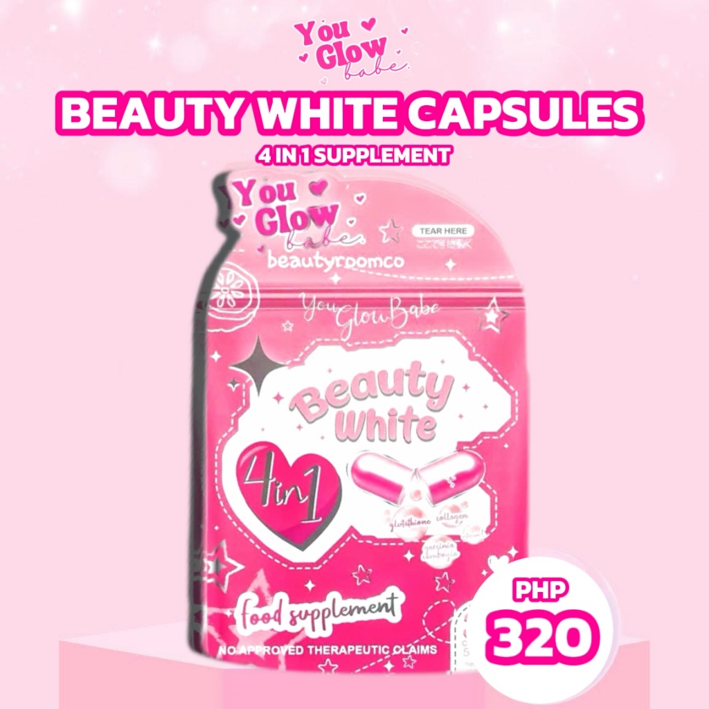 You Glow Babe Beauty White Capsule 4 in 1 Glutathione & Collagen 30capsule x 500mg | Shopee ...