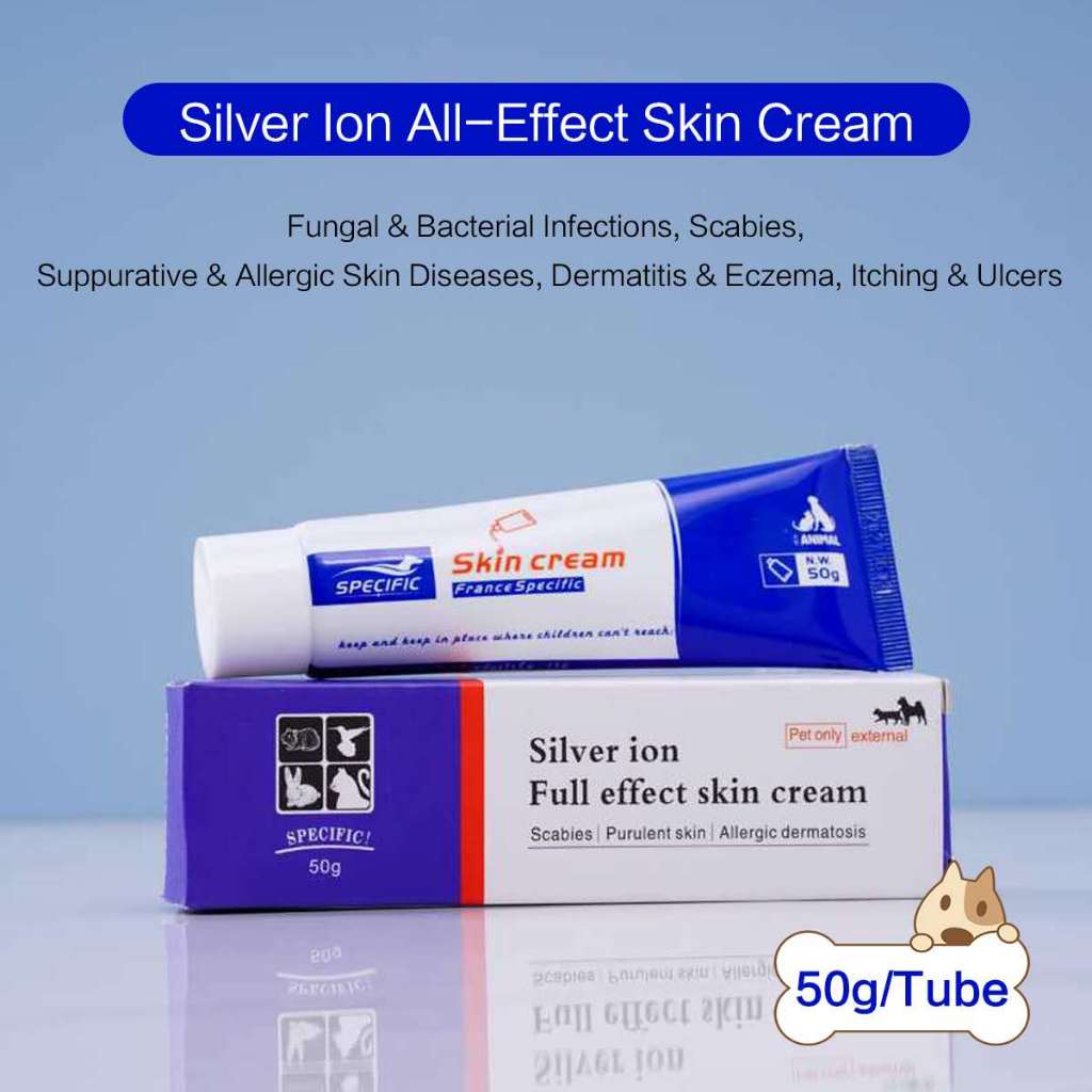 Pet Silver Ion Skin Cream Antifungal,Allergy,Dermatitis, Eczema, Itch ...