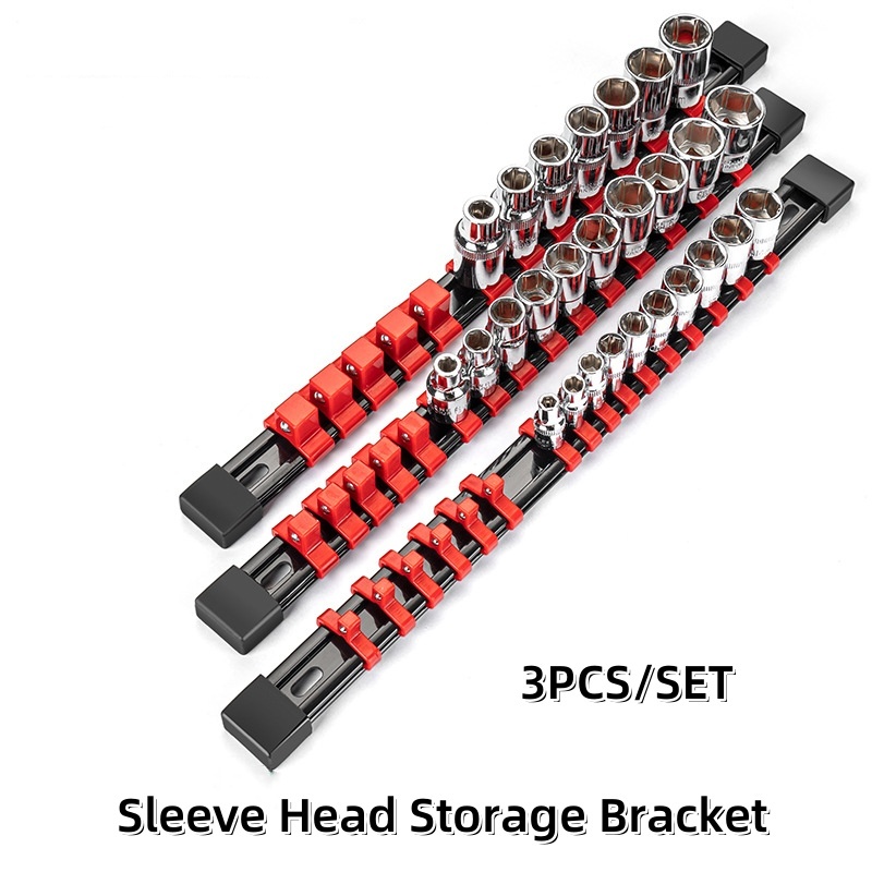 3PCS Plastic Socket Organizer Drive Socket Holder 1/4"" 3/8"" 1/2 ...