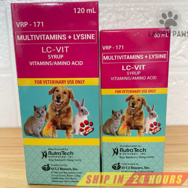 LC VIT 60ml and 120ml MULTIVITAMINS FOR CATS AND DOGS AND OTHER MAMMALS ...