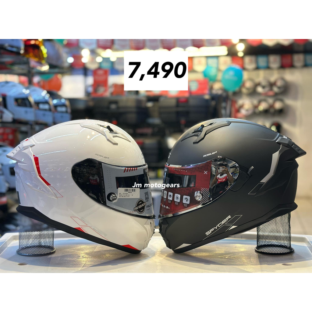 SPYDER ROGUE+ COUPLE DUAL VISOR WITH FREE CLEAR LENS HELMET | Shopee ...