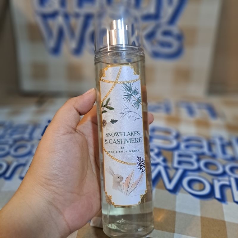 Original Bath & Body Works USA Snowflakes and Cashmere Fine Fragrance ...