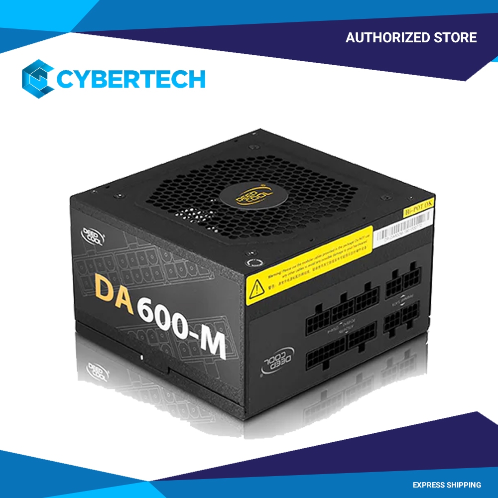 DEEPCOOL DA600-M 600W 80 Plus Bronze Power Supply Unit 1x 120mm Fan ...