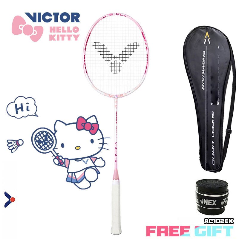 Kitty badminton racket Single DriveX (Bouquet Pink) | Shopee Philippines