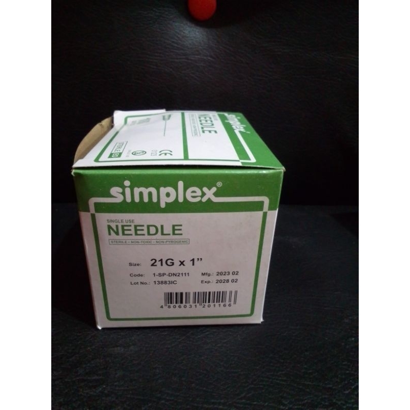 Simplex needle g21×1, sterile (100/box) | Shopee Philippines