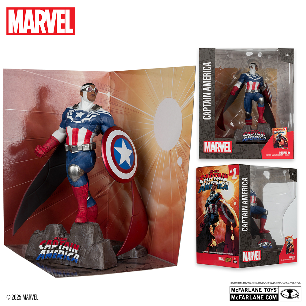 Mc Farlane MARVEL COLLECTION 1:10TH WV3: CAPTAIN AMERICA (ALL-NEW ...