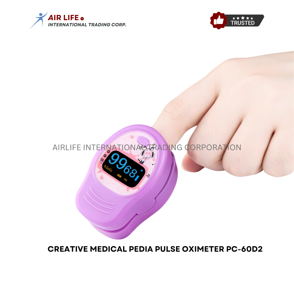 CREATIVE MEDICAL PEDIA Fingertip Pulse Oximeter PC-60D2 FREE BATTERY ...