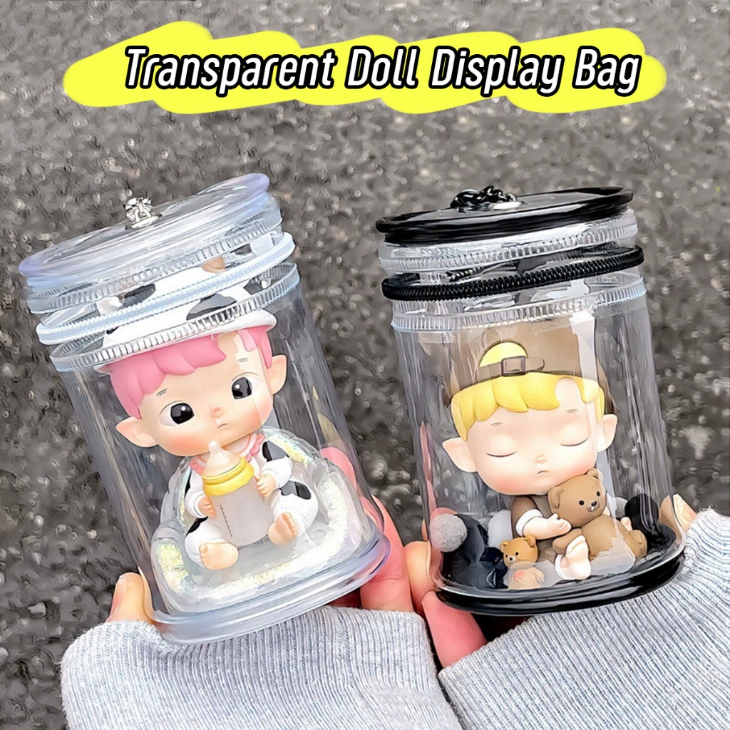 Doll & Accessory Storage Cylinder Bags, Transparent PVC | Fits 6cm to 9 ...