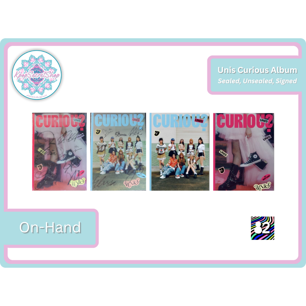 Unis 1st Single Album Curious ( Signed from Hello82 & Unsigned no POB ...