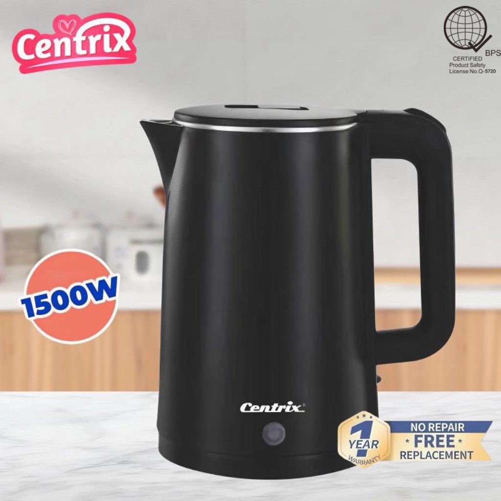 Centrix Electric Kettle 2.0L Stainless Steel Capacity Fast Boiling ...