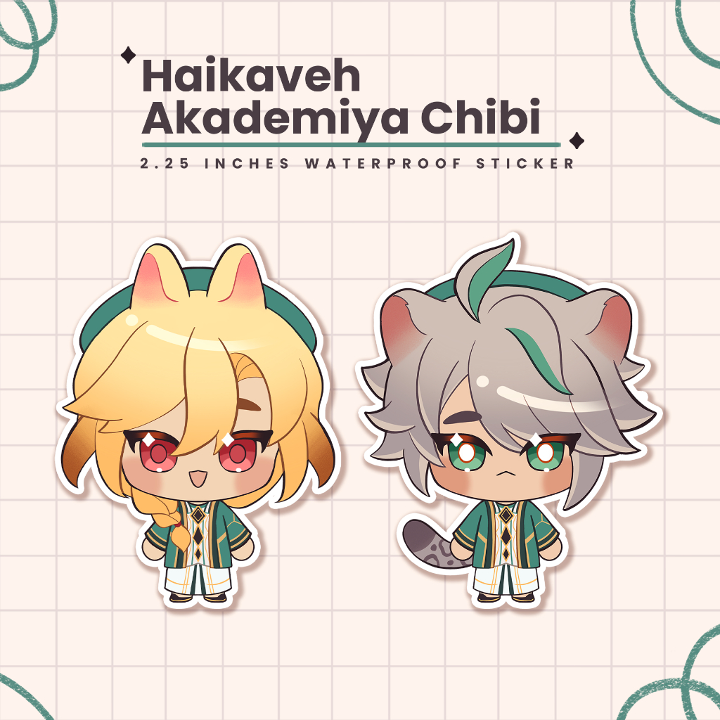 Haikaveh Akademiya | Genshin Impact Alhaitham & Kaveh | Waterproof ...