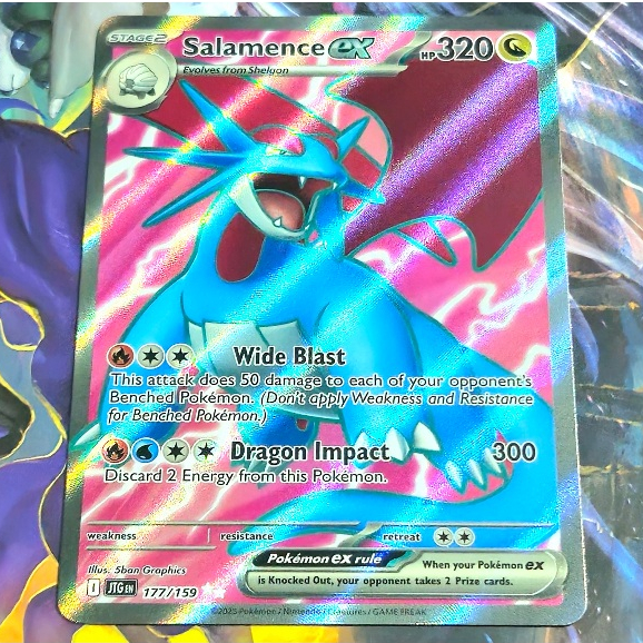 Pokemon TCG Salamence ex Journey Together Full Art Ultra Rare | Shopee ...
