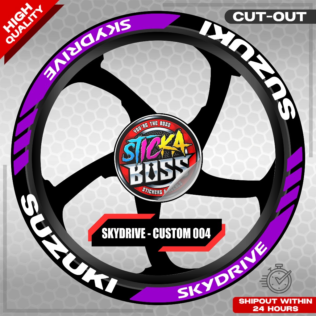 SKYDRIVE MAG STICKER SET ( 2 MAGS ) - CUSTOM 004 | VINYL WATERPROOF CUT ...