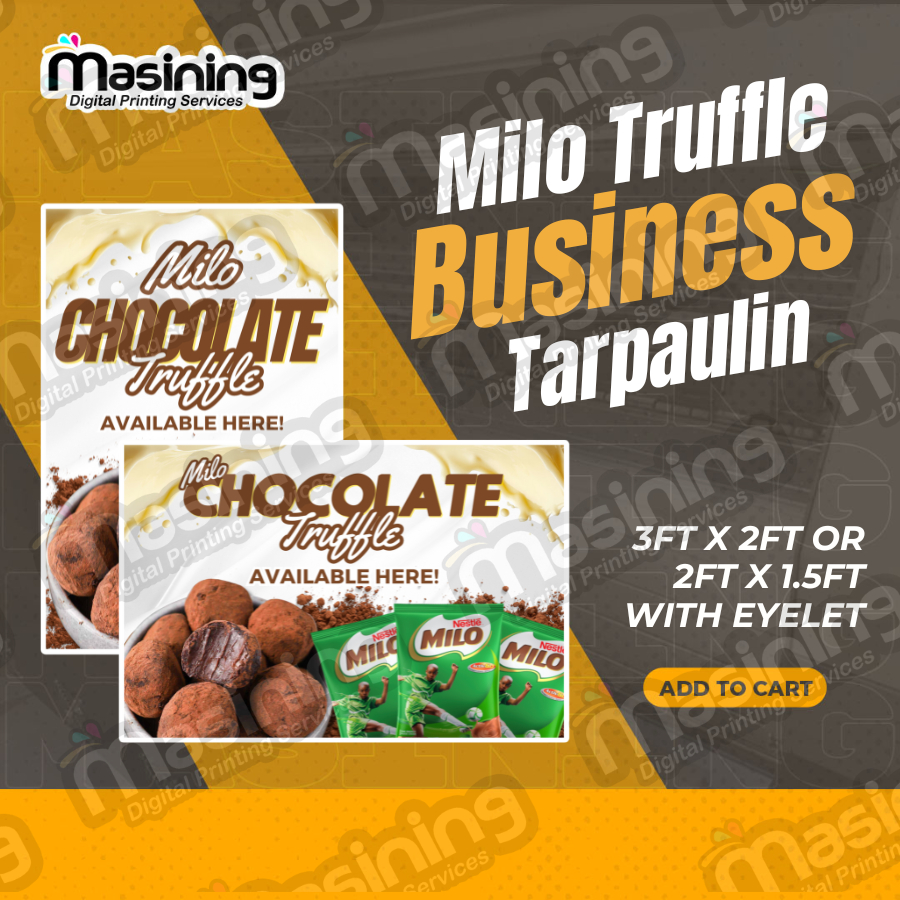 Milo Chocolate Truffle Business banner Tarpaulin | Shopee Philippines
