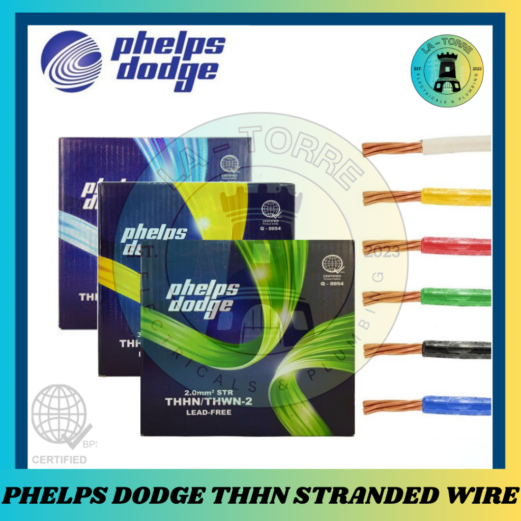 PHELPS DODGE THHN STRANDED WIRE (2.0, 3.5, 5.5 150mtrs) (8.0 100mtrs ...