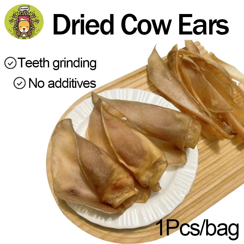 【1Pcs】Dried Cow Ear Rabbit Ear Dog Dental Chew High Protein Dogs and ...