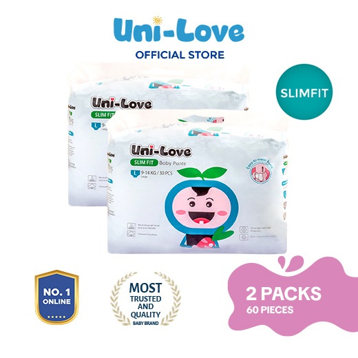 UniLove Slim Fit Baby Pants 30's (Large) x2 | Shopee Philippines