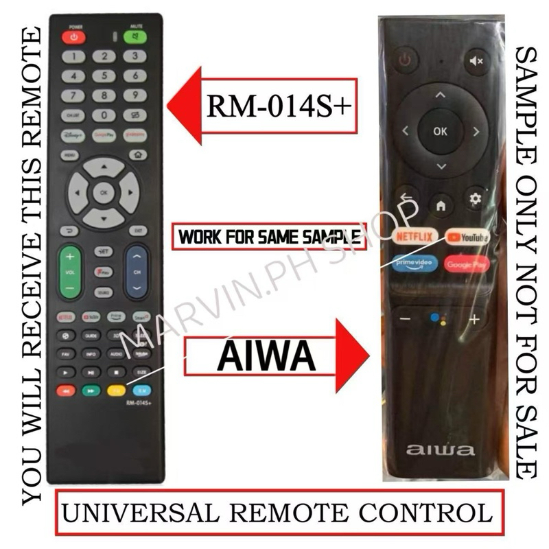 REady To use Universal Replacement Remote Control for AIWA Smart LED TV ...