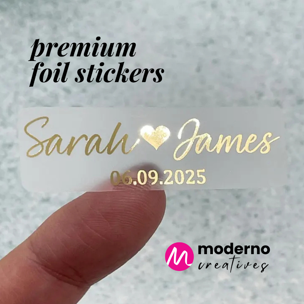 Gold Foil Stickers | Luxury Product Labels | Premium Gold Logo Stickers ...