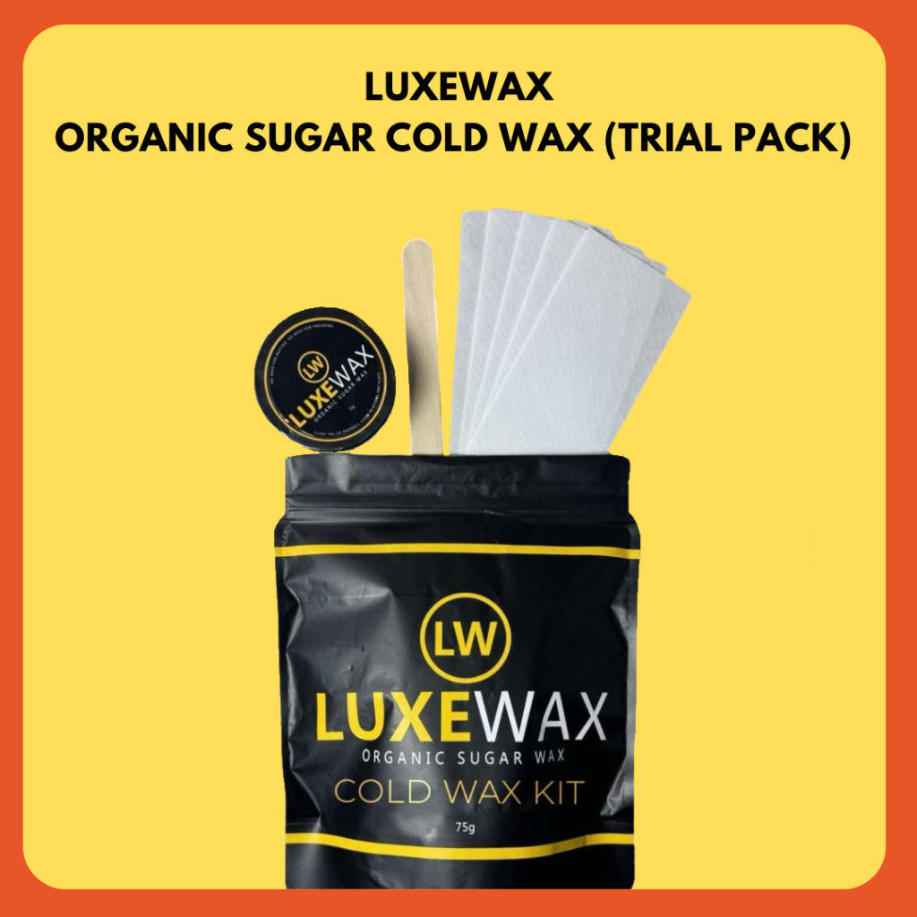 Luxewax Organic Sugar Wax Cold Wax Kit 75g (TRIAL KIT) | Shopee Philippines