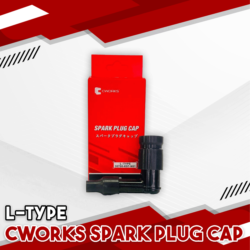 CWORKS SPARKPLUG CAP L-TYPE/V-TYPE WITH RESISTOR (2DP) | Shopee Philippines