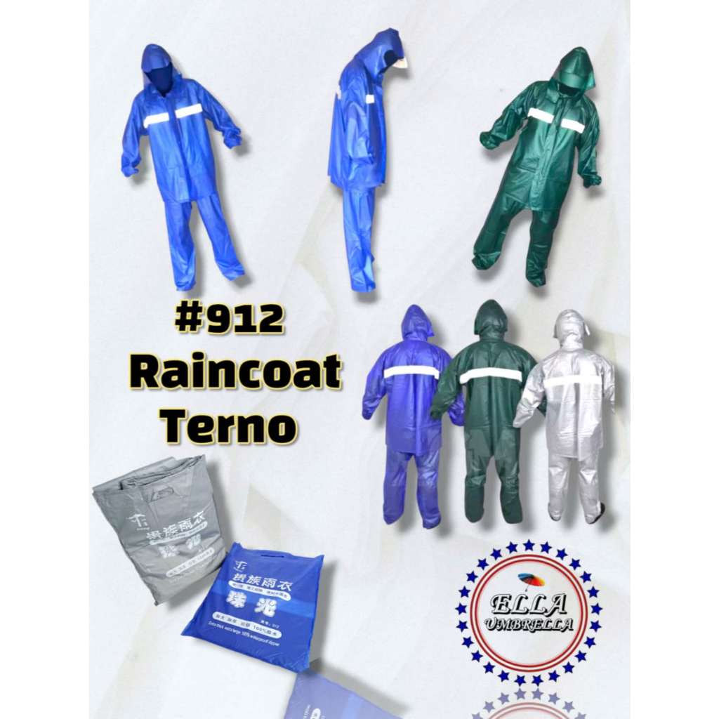 (ecshop) #912 High Quality Rain Coat unisex terno raincoat | Shopee ...