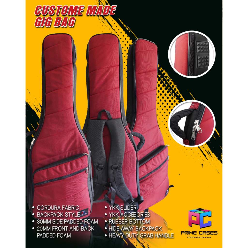 BALLISTIC MAROON GUITAR GIG BAG | Shopee Philippines