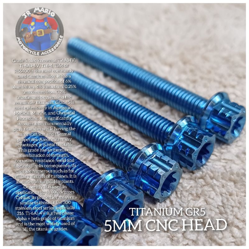 TITANIUM GR5 5MM CNC HEAD 1PC | Shopee Philippines