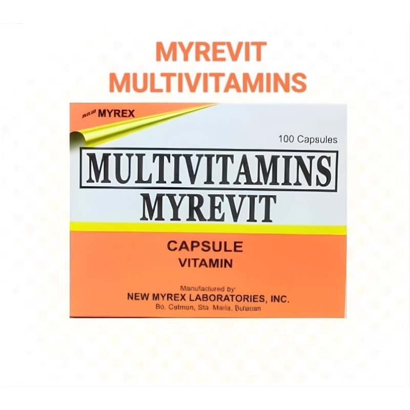 MYREVIT Multivitamins Capsule (100's/box) | Shopee Philippines