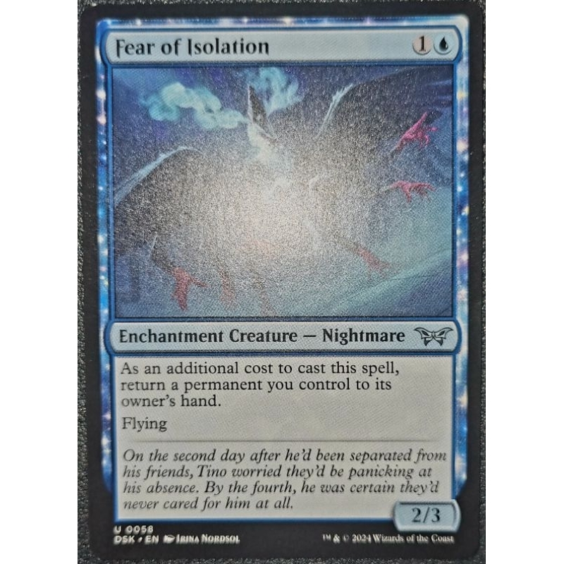 MTG Fear of Isolation DSK (Nonfoil) | Shopee Philippines