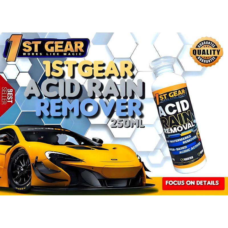 1st Gear Acid Rain Remover for Glass - Watermarks Remover | Shopee ...
