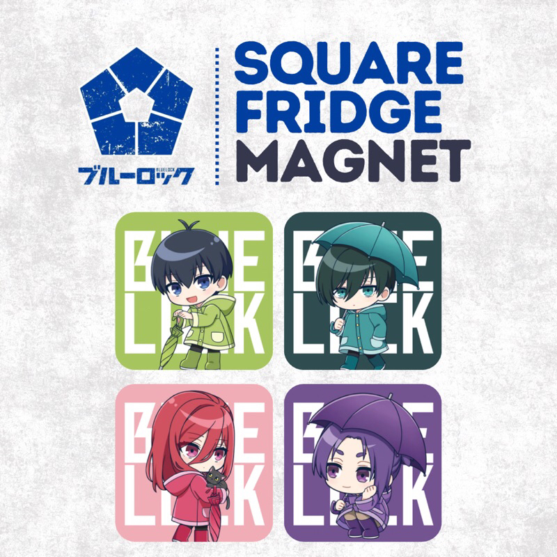 Blue Lock Ref Square Magnet Button 50mm Personalized Photo Square ...