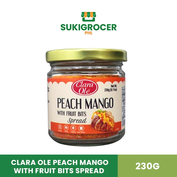 Clara Ole Peach Mango with Fruit Bits Spread 230G | Shopee Philippines
