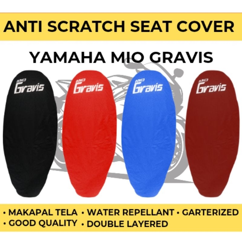 YAMAHA MIO GRAVIS 125 ANTI KALMOT SEAT COVER 4 COLORS, MAKAPAL TELA ...