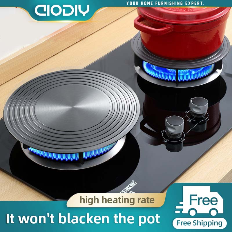 AIODIY Household Gas Stove Thermal Conductivity Plate Anti Burn Black ...