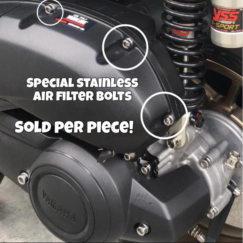 SPECIAL STAINLESS AIRBOX / AIR FILTER BOLTS (sold per piece) FOR YAMAHA ...