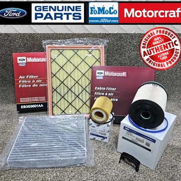 FORD RAPTOR FULL PMS FILTER SET GENUINE FORD OIL AIR CABIN FUEL FILTER ...