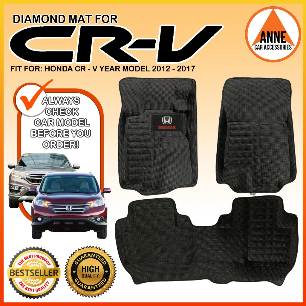 TPE / 5D Diamond Deep Dish Matting for Honda CRV / CR-V 2012 - 2017 / ...